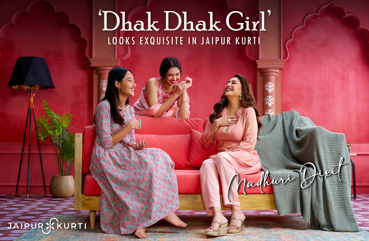 ‘Dhak Dhak Girl’ - Madhuri Dixit Looks Exquisite In Jaipur Kurti