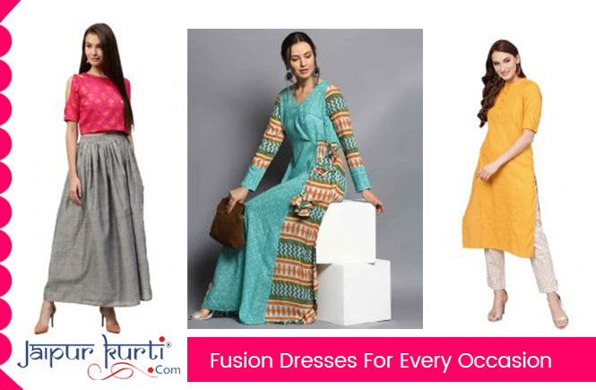 Fusion of the Season: Fusion Dresses for Every Occasion - Jaipur Kurti